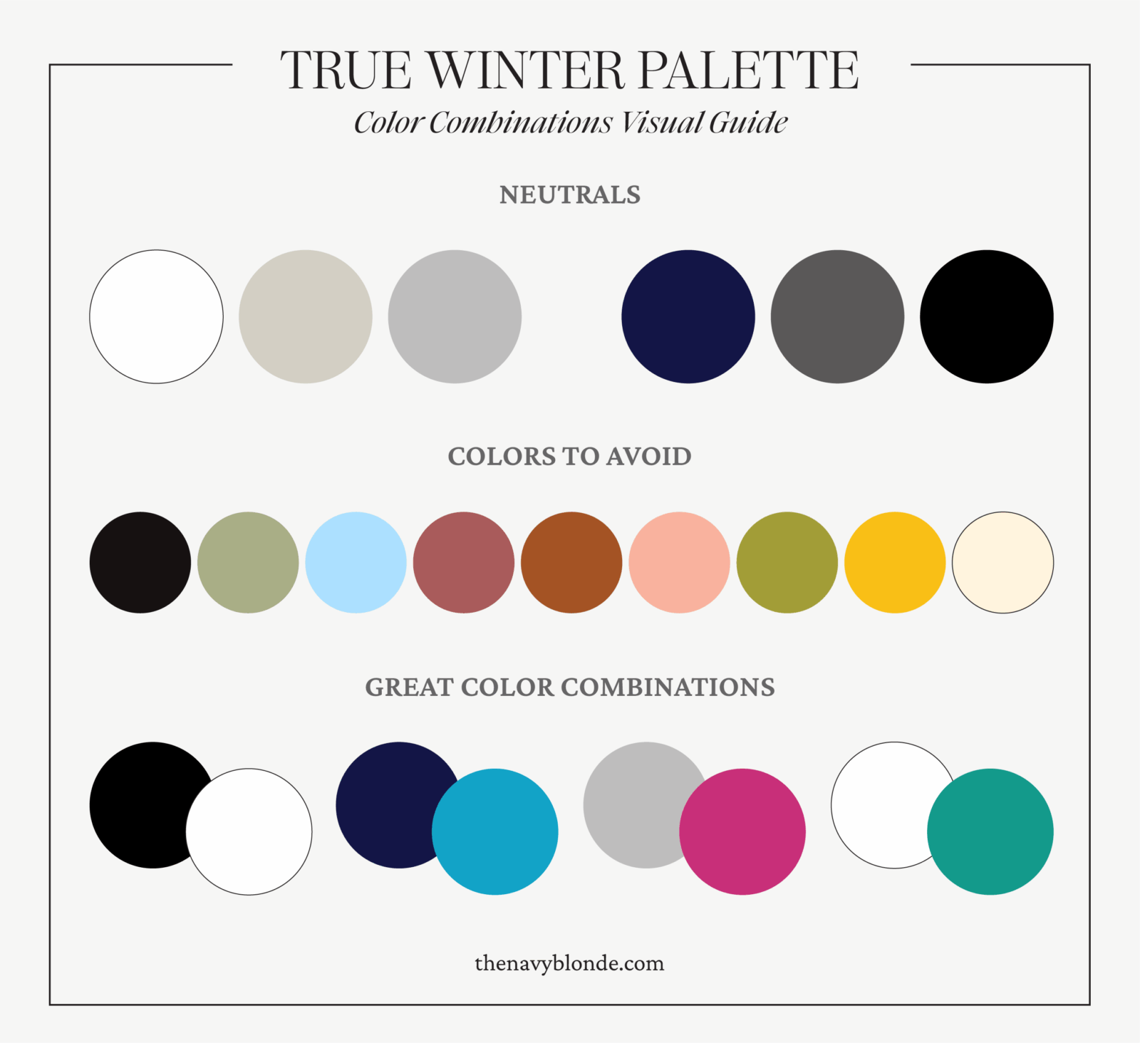 True Winter Color Palette: The Ultimate Guide to Iconic Style